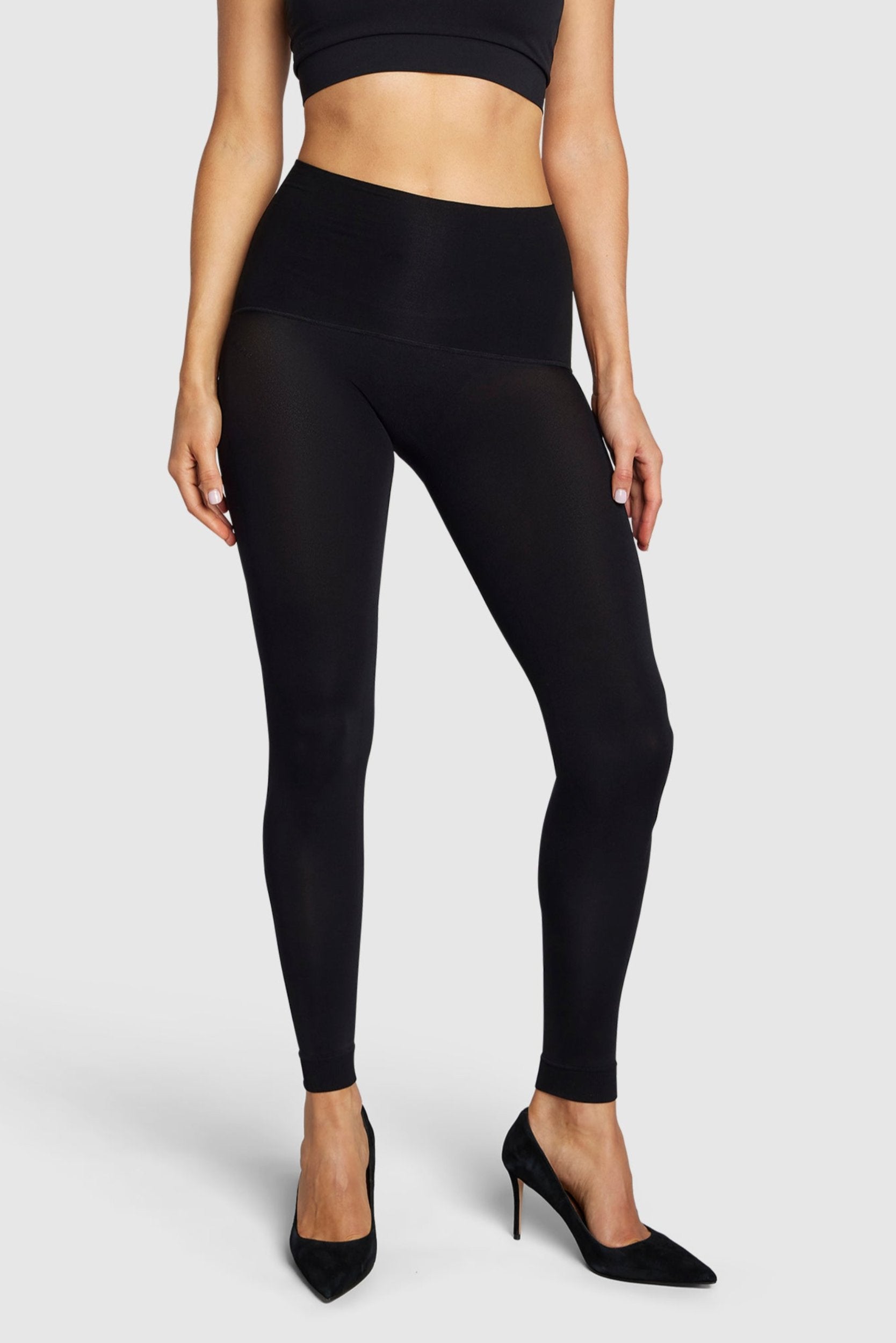 The Cut-Off Nano Footless Opaque Tights Black | By Hiest Studios UK